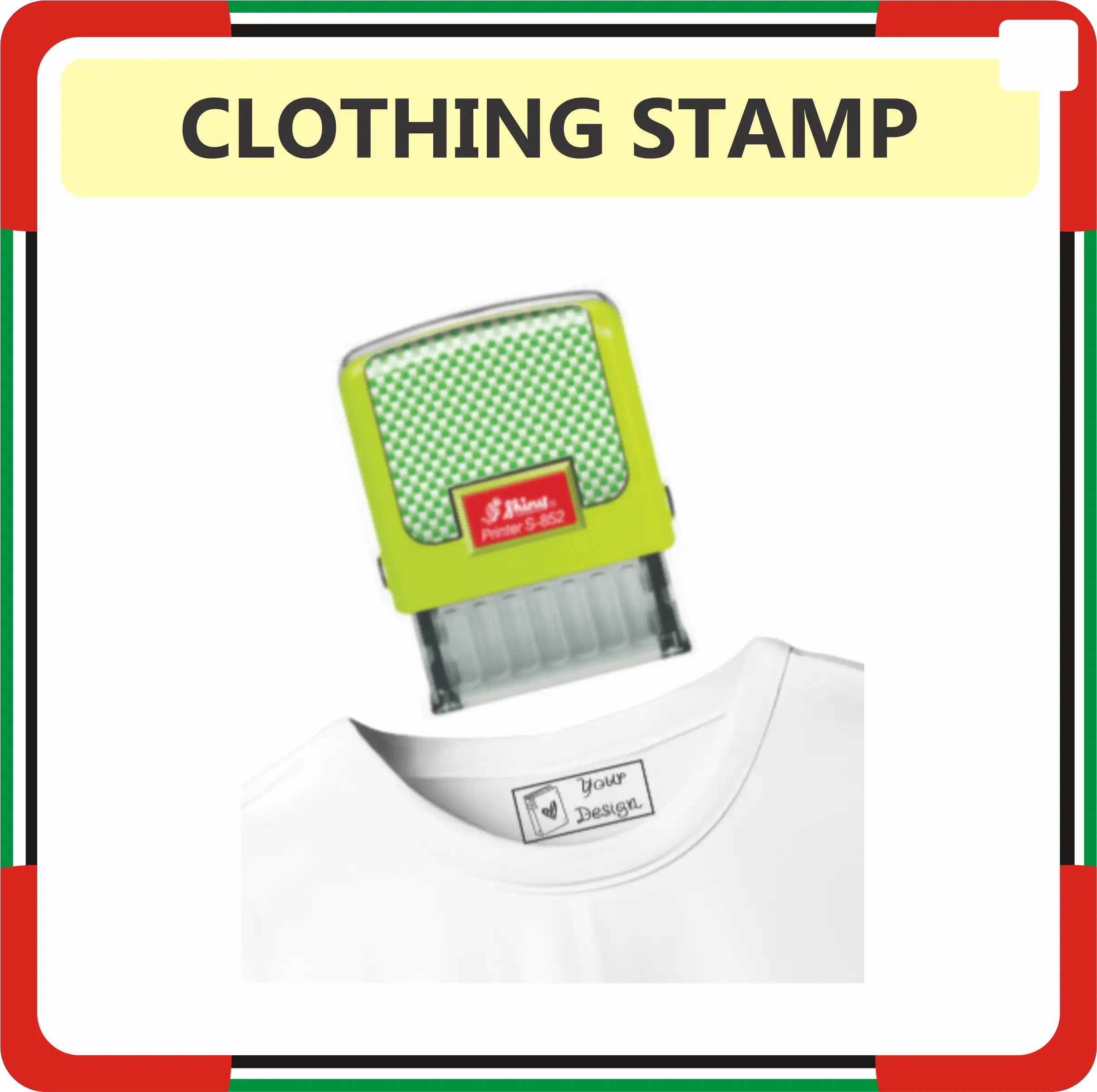 Clothing Stamp Maker | Printing Press in Dubai